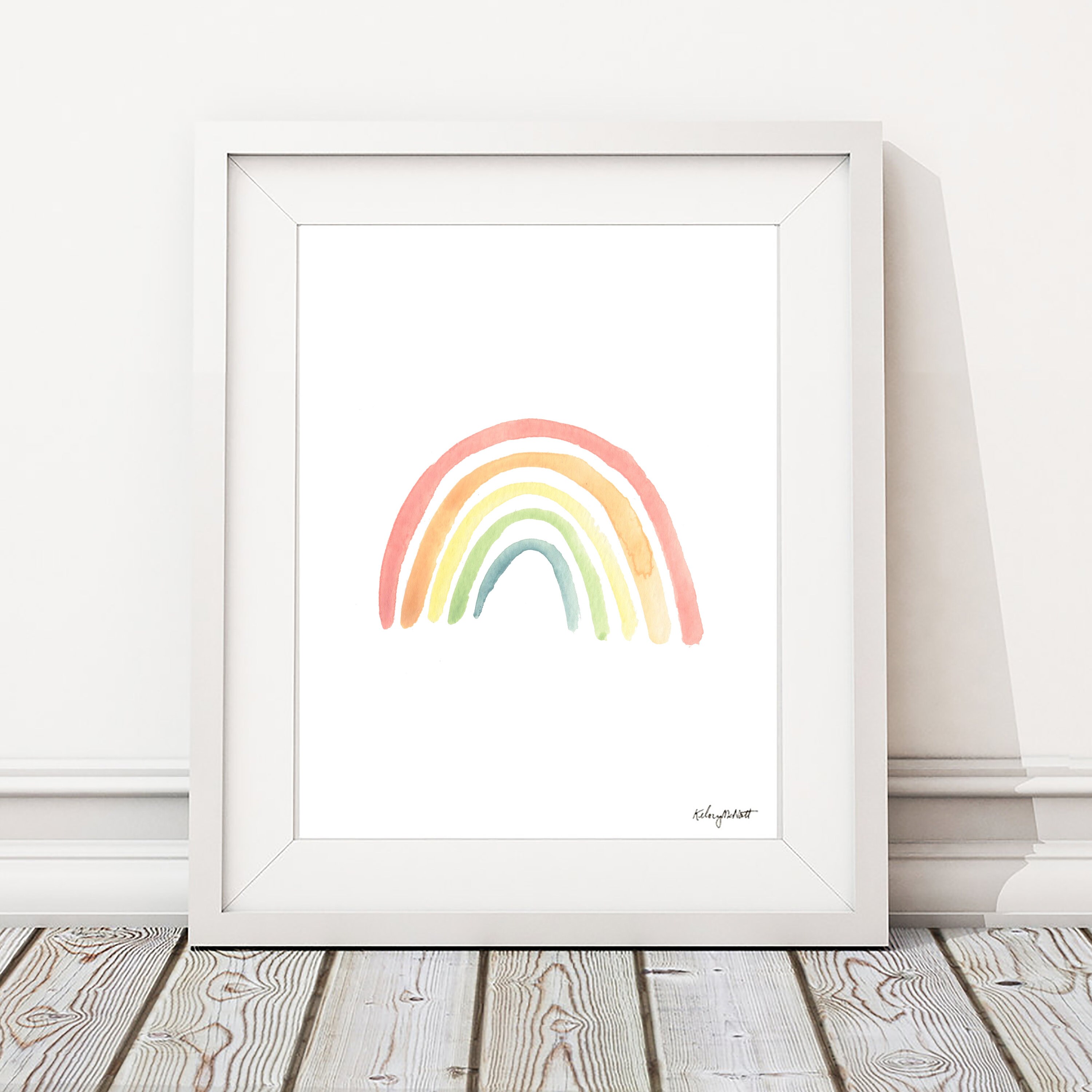 Nursery Rainbow Printable Rainbow Wall Art Rainbow Kids - Etsy