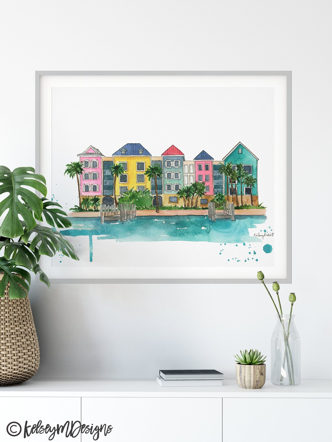 Bahamas Painting, Nassau Bahamas Print, Caribbean Art, Watercolor ...