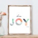 Choose Joy, Watercolor Painting Print, Home Decor, Inspirational Quote ...