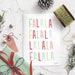 FA LA LA Colorful Holiday Wall Art, Watercolor Painting, Cheerful ...
