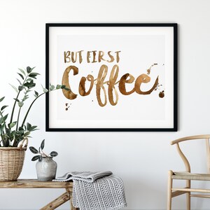 But First Coffee Printable Wall Decor, Instant Download Print ...