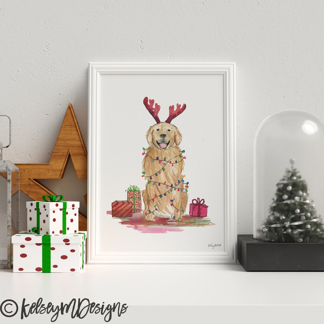 DIGITAL DOWNLOAD Christmas Dog Printable, Happy Howlidays, Holiday ...