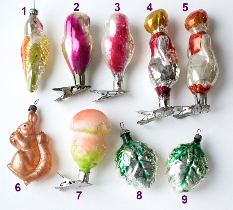 Vintage Soviet Glass Christmas Ornament Xmas Tree Decor - Etsy