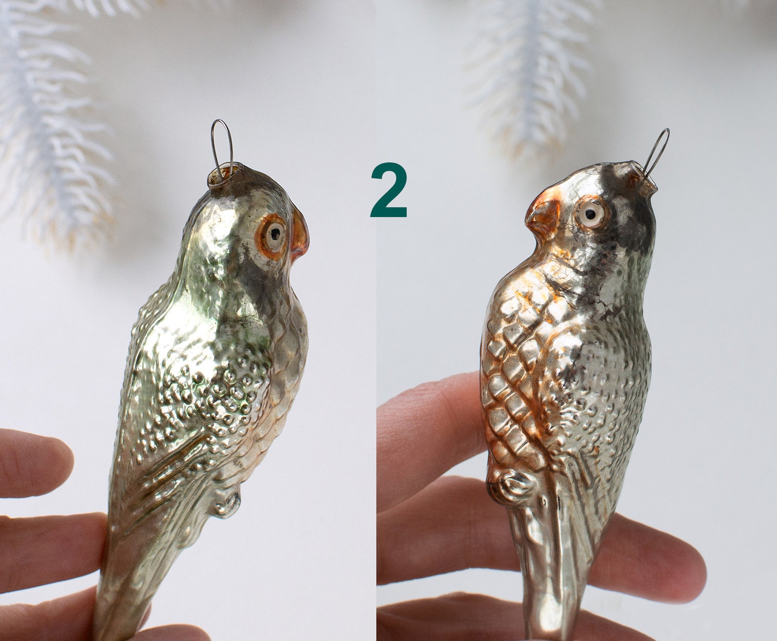 Vintage Parrot Bird Christmas Ornament Soviet Xmas Tree Decor - Etsy