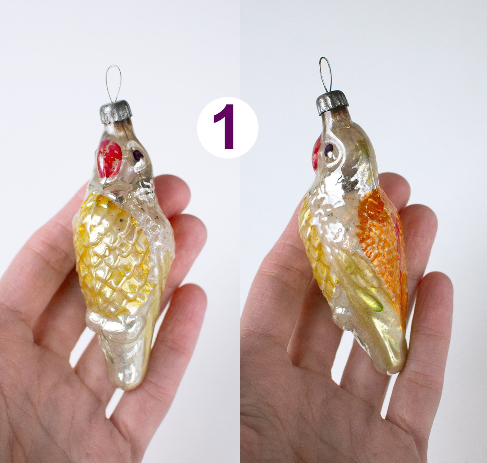 Vintage Soviet Glass Christmas Ornament Xmas Tree Decor - Etsy