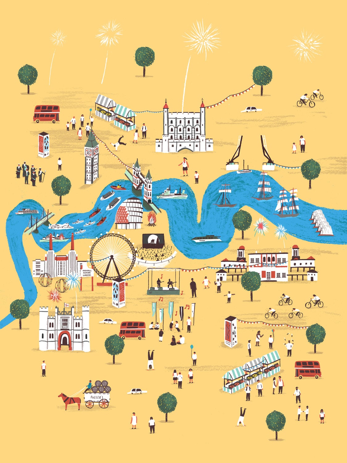 River Thames Map For Kids