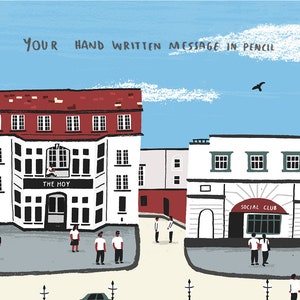 Margate Cityscape Print - Margate Illustration Seaside Sea Front Beach ...