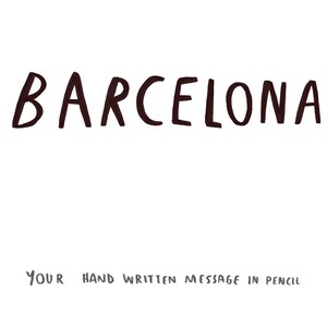 Barcelona Illustrated Art Print - Illustration City Print Art Map ...