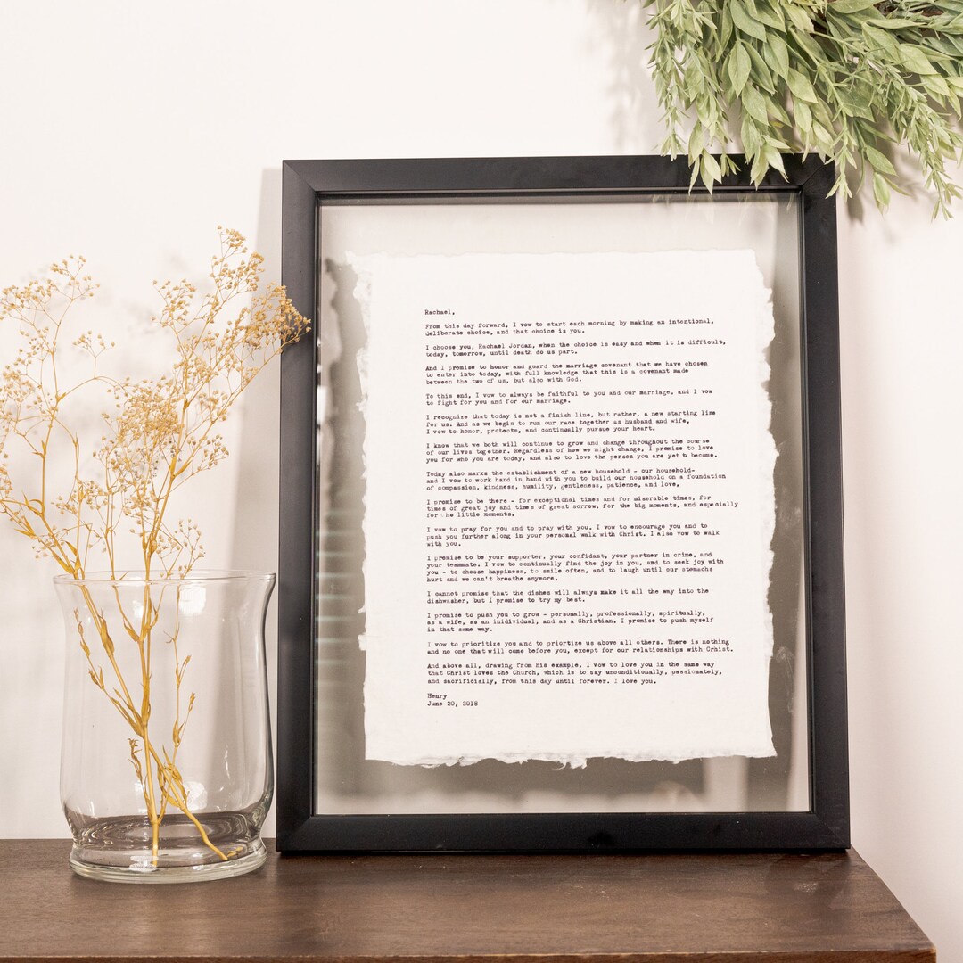 Love Letter L Romantic Gift Idea L Typewriter L Birthday Present for ...