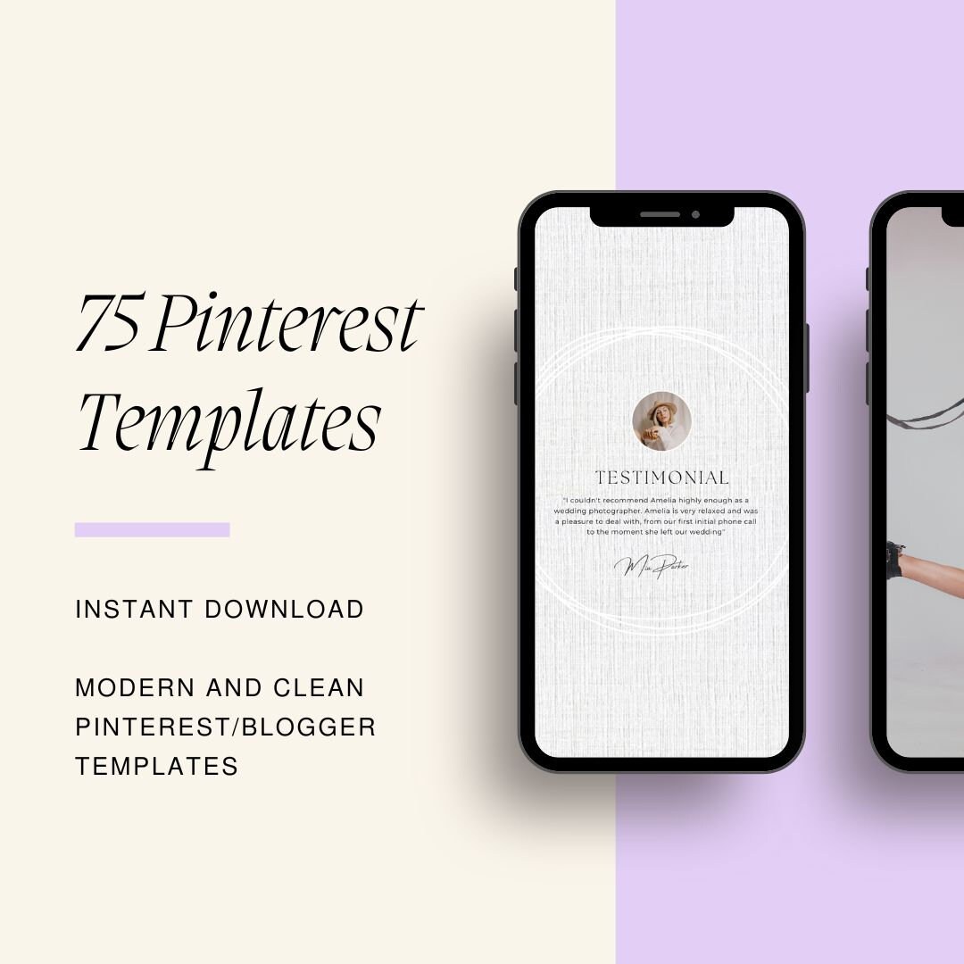 Modern Pinterest Templates - 75 Templates L Pinterest Templates L ...