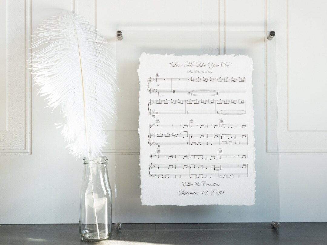 Paper Anniversary Gift, 1st Anniversary Print for Wife, Cotton ...