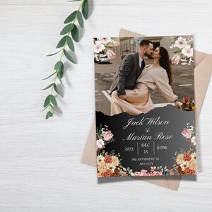 Editable Couples Wedding Invitation Card Template, Wedding Invite Card ...