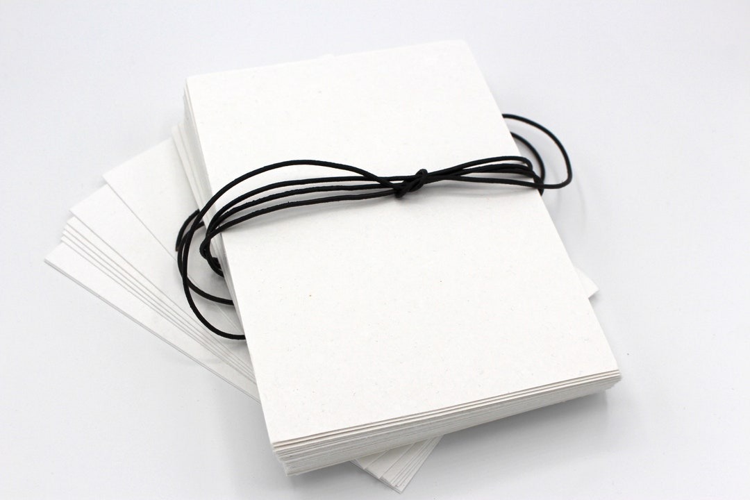 5" X 7 White Handmade Paper, Cotton Paper, Invitation Paper, Watercolor ...