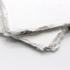 Handmade Cotton Rag Paper L Pack of 25 L 8.5 X 11'' L Handmade Paper L ...