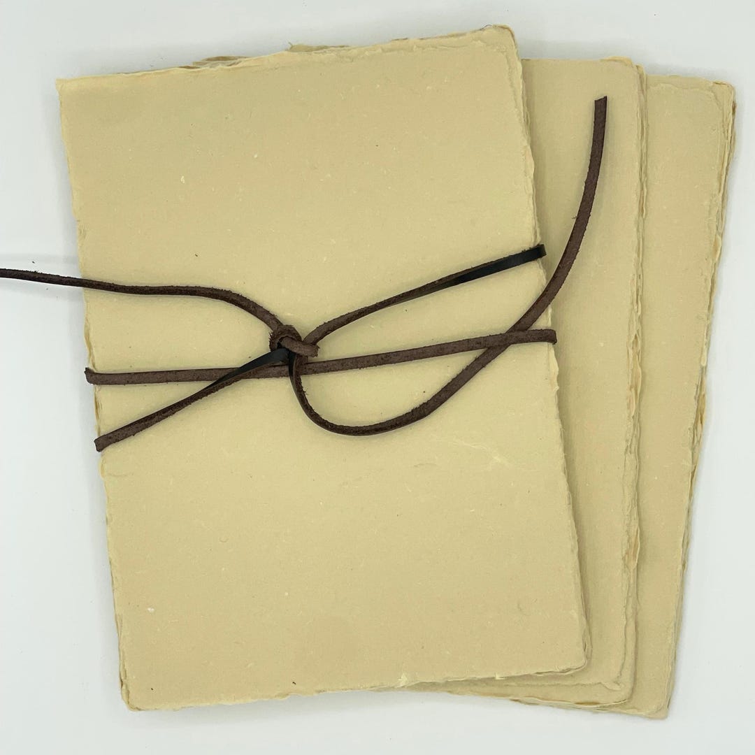 5 X 7 Beige Cotton Paper | 100% Cotton Acid-free Paper | 225gsm Thick ...