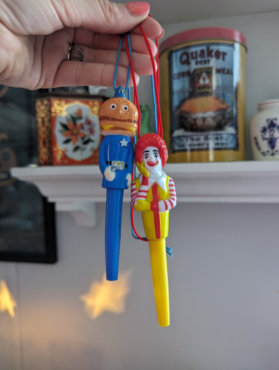 80s Mcdonald's Kids' Happy Meal Toy String Mayor Mccheese Ronald Pens ...