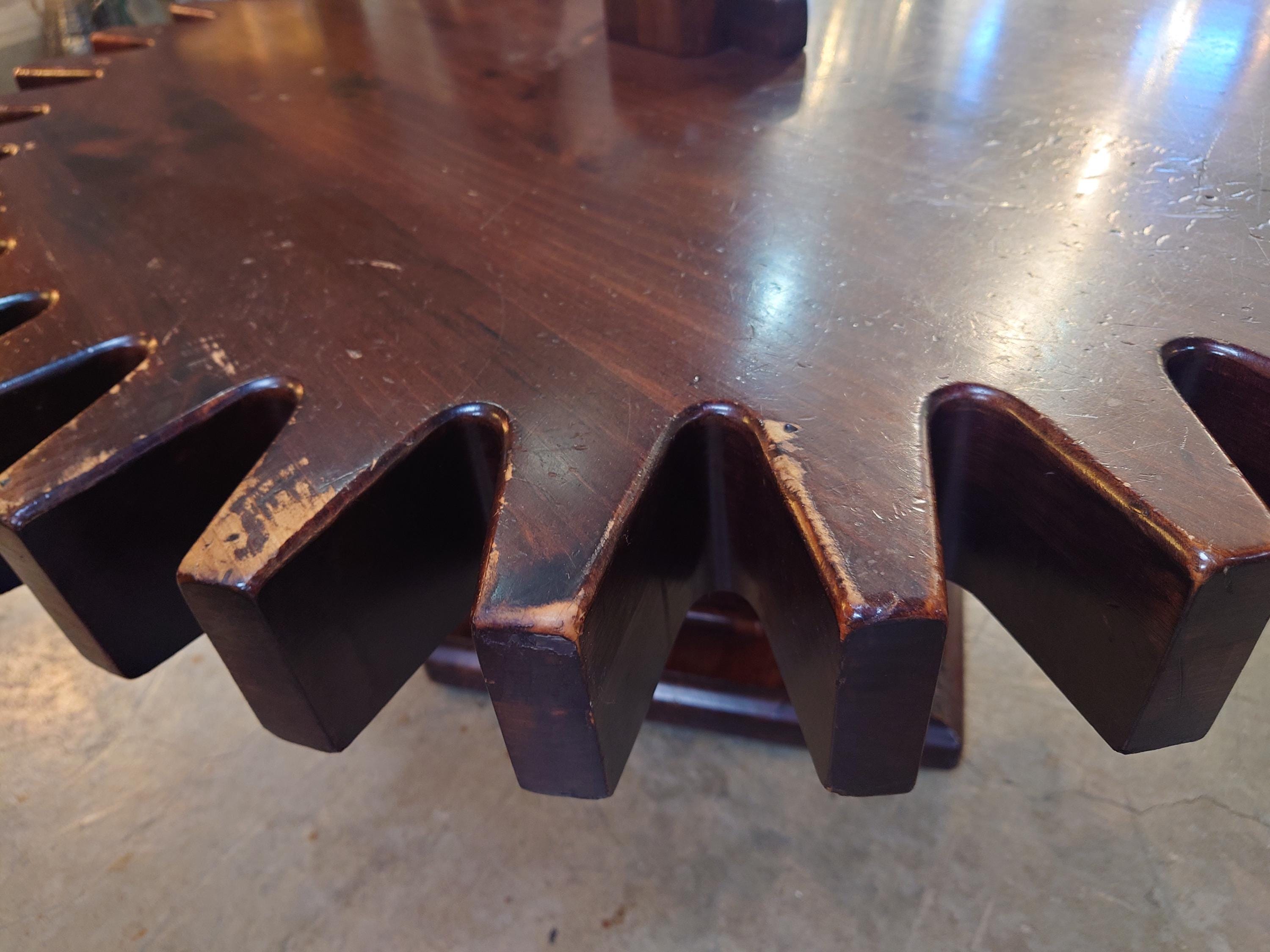 Mid-century Modern Industrial Style Gear or Sprocket Coffee Table by ...