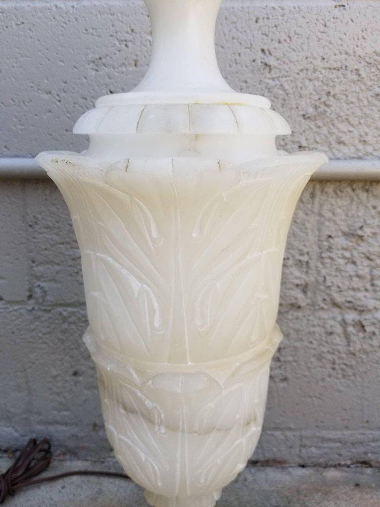Mid-century Modern Large Alabaster Table Lamp - Etsy