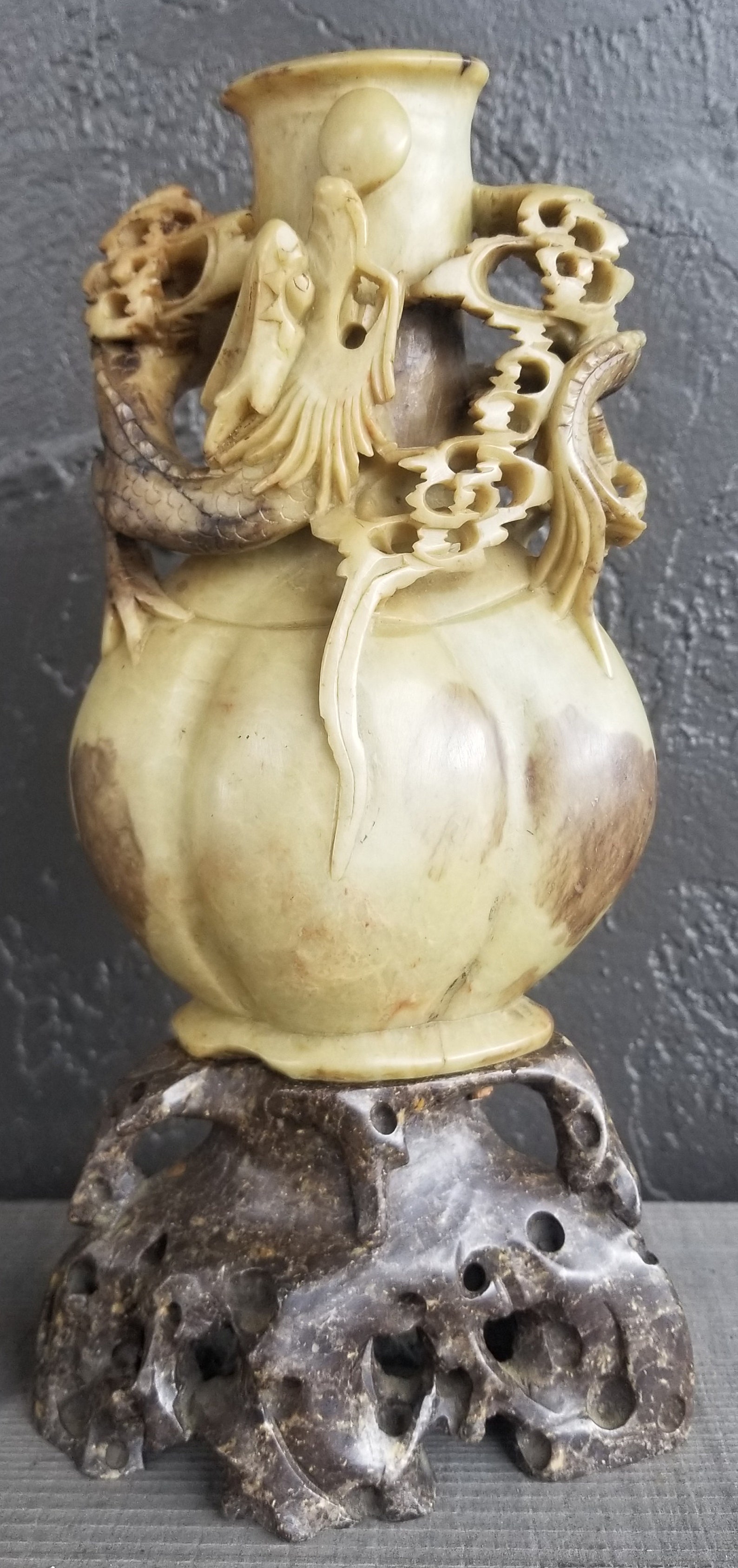 Mid-century Modern Carved Soapstone Table Top Dragon Sculptures - Etsy