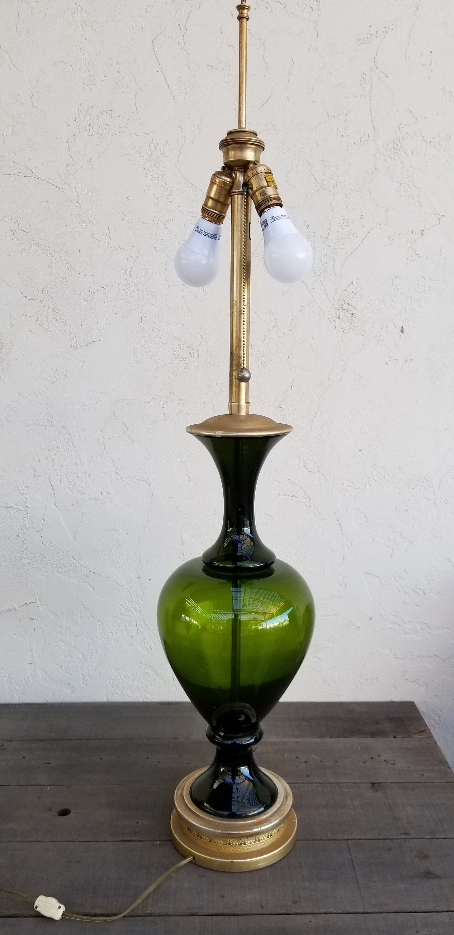 Mid-century Modern Marbro Glass Table Lamp - Etsy