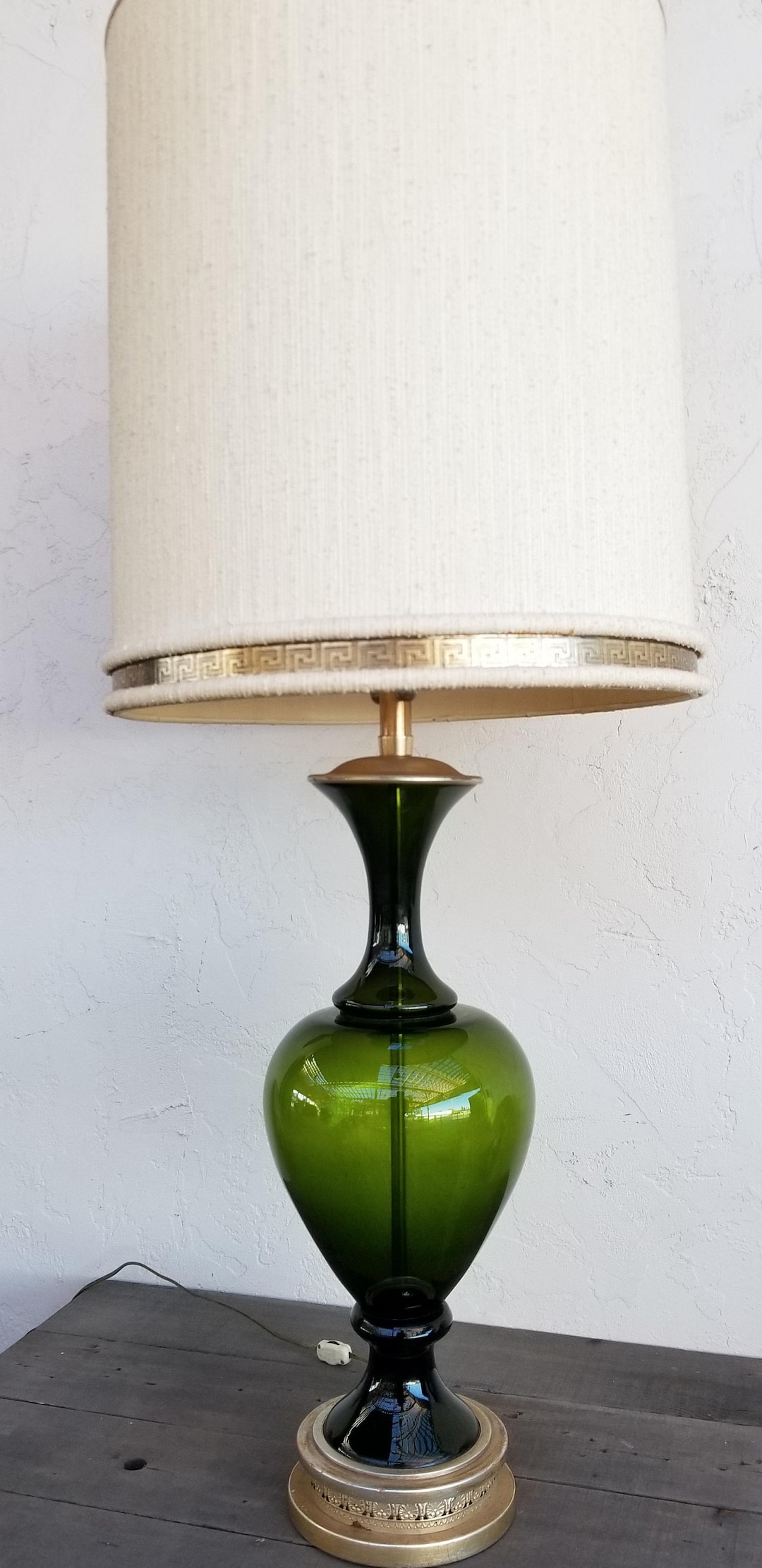 Mid-century Modern Marbro Glass Table Lamp - Etsy