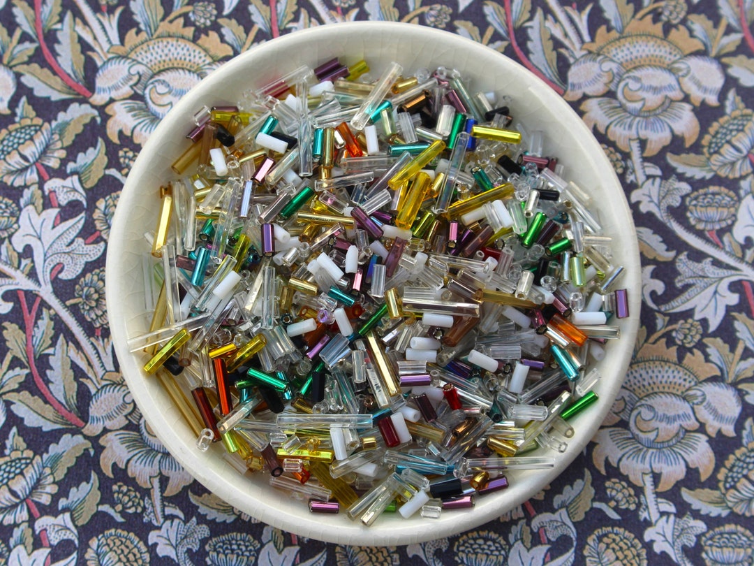 4mm to 15mm Bugle Bead Mix Antique Murano Glass Beads Vintage Italian ...