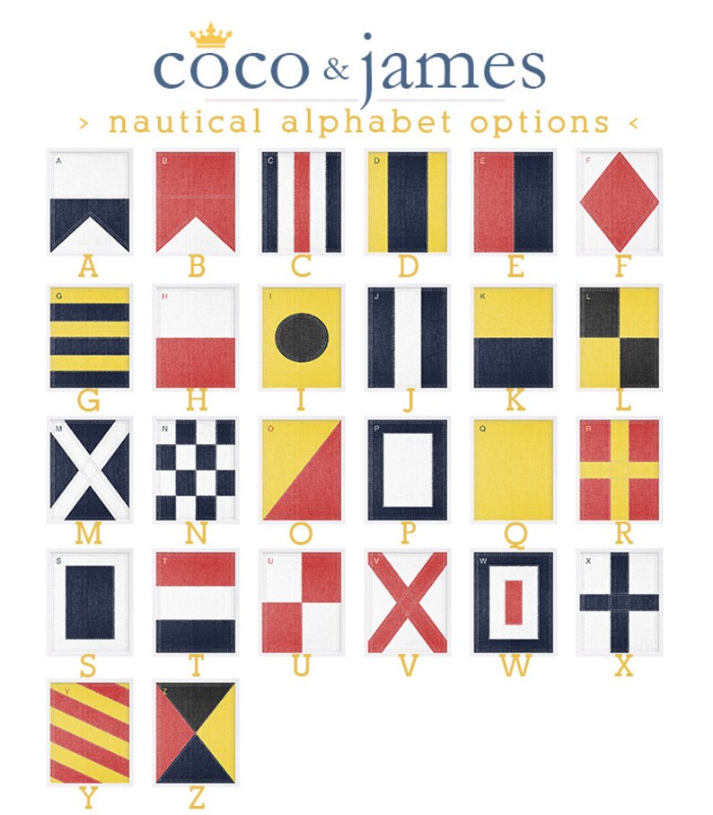 Six Nautical Alphabet Nursery Prints Modern Nursery Wall Art Beautiful ...