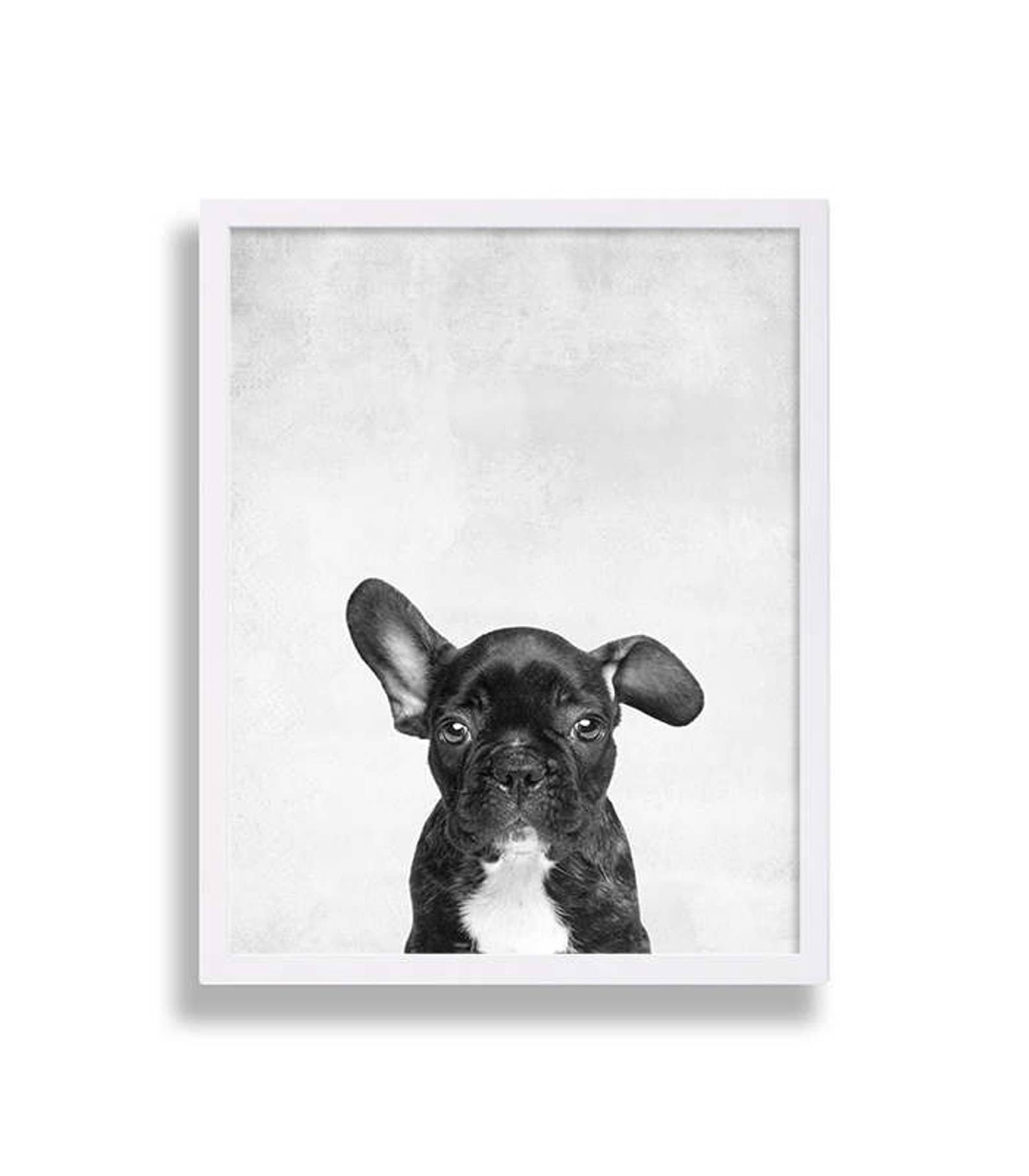 Six Puppy Dog Prints Animal Nursery Art French Bulldog Lab Yorkie Jack ...