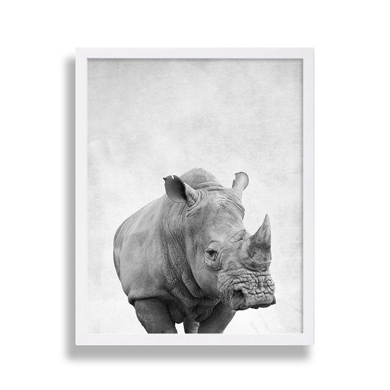 Rhino Print - Etsy