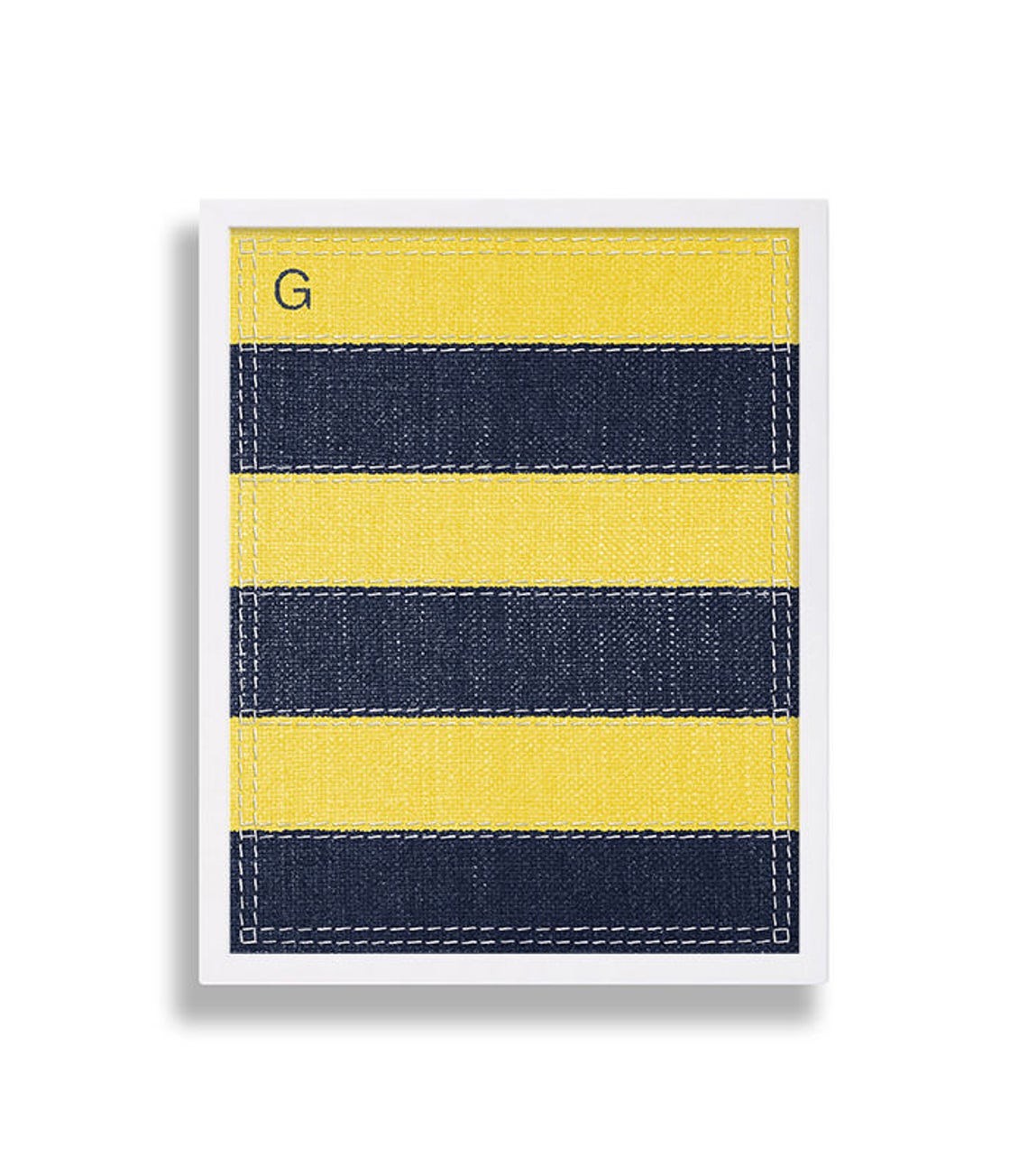 LETTER G - Nautical Alphabet Print Nautical Flag Art Print Babys Name ...