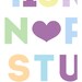 Purple Nursery Decor I Love You Nursery Prints Alphabet Letters Art ...