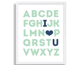 Abc I Heart You - Etsy