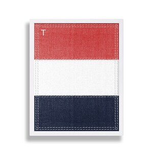 LETTER T - Modern Nursery Art Nautical Alphabet Flag Print Nursery ...