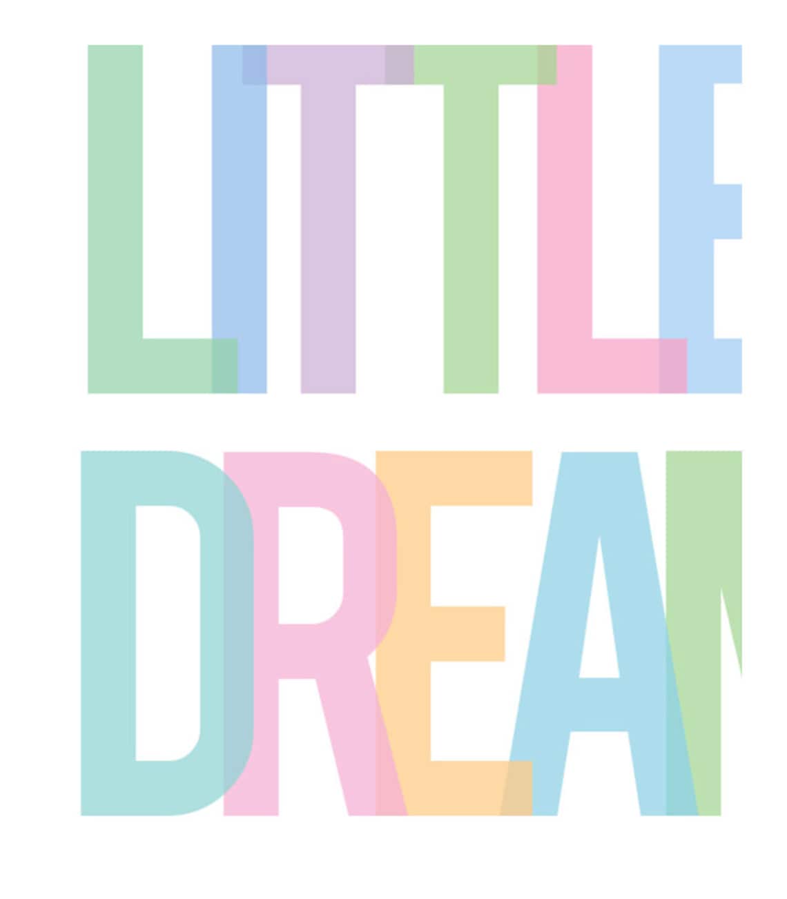 Baby Shower Gift Dream A Little Dream Nursery Decor Baby Room Art ...