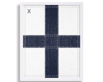 LETTER G Nautical Alphabet Print Nautical Flag Art Print | Etsy