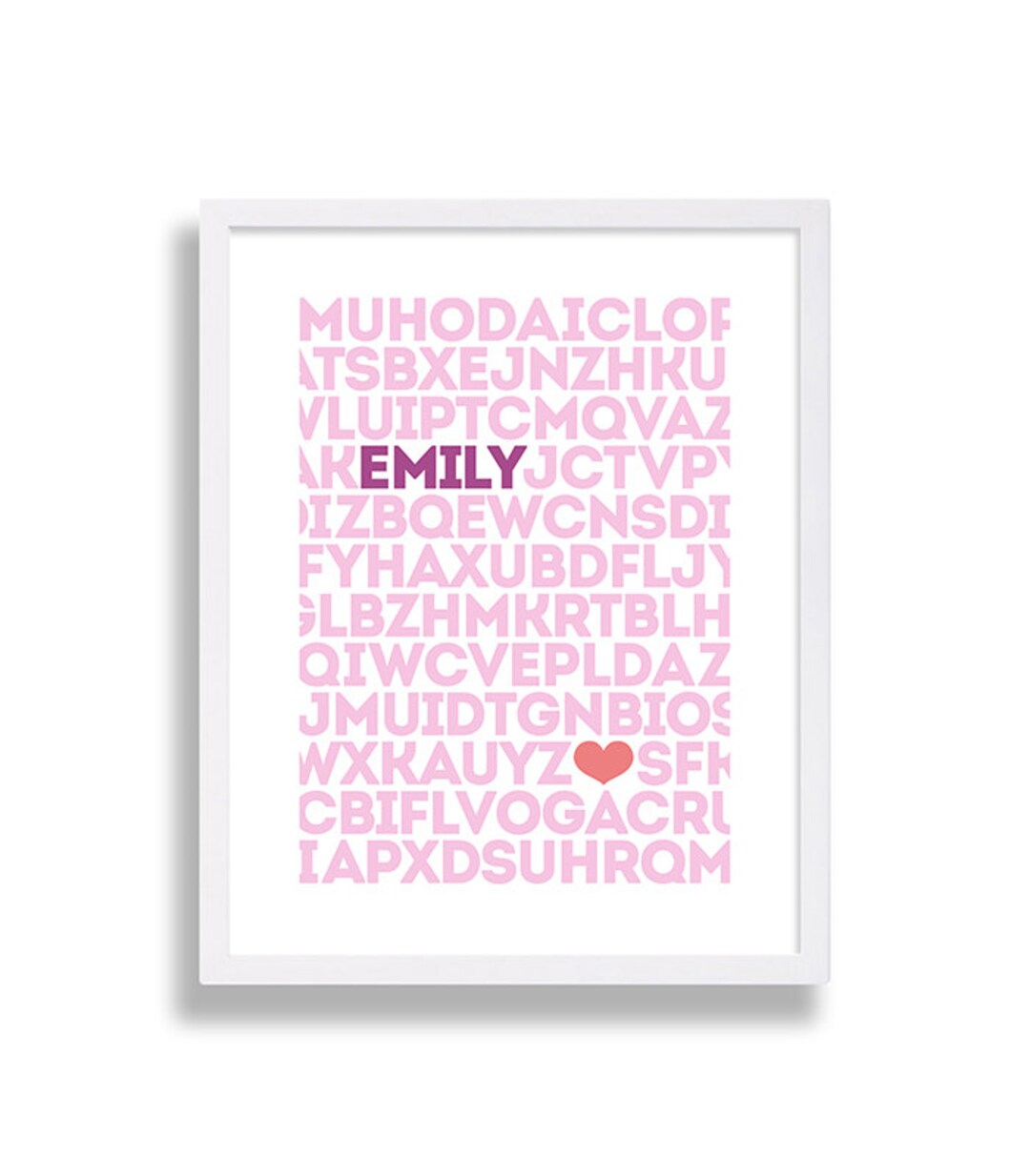Alphabet Nursery Art Letters Nursery Print Purple and Pink Nursery ...