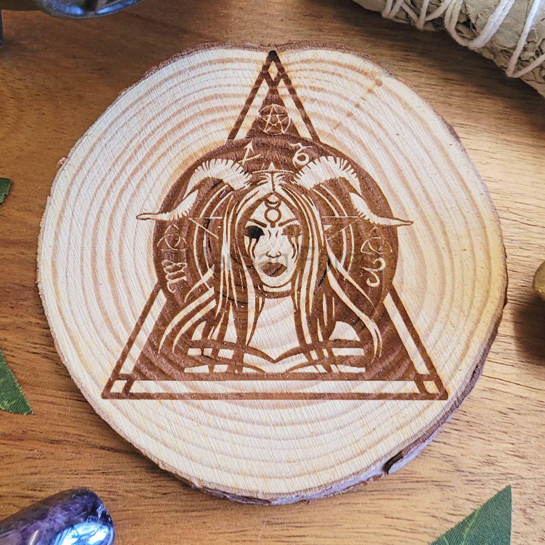 Lilith Altar Tile, Lilith Altar Decoration, Wood Slice Decoration for Wiccan Witch - Etsy UK