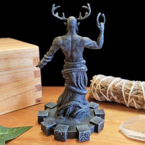 Cernunnos Statue, Cernunnos Figurine, Lord of the Wild, Pagan God Sculpture, Witches Altar ...