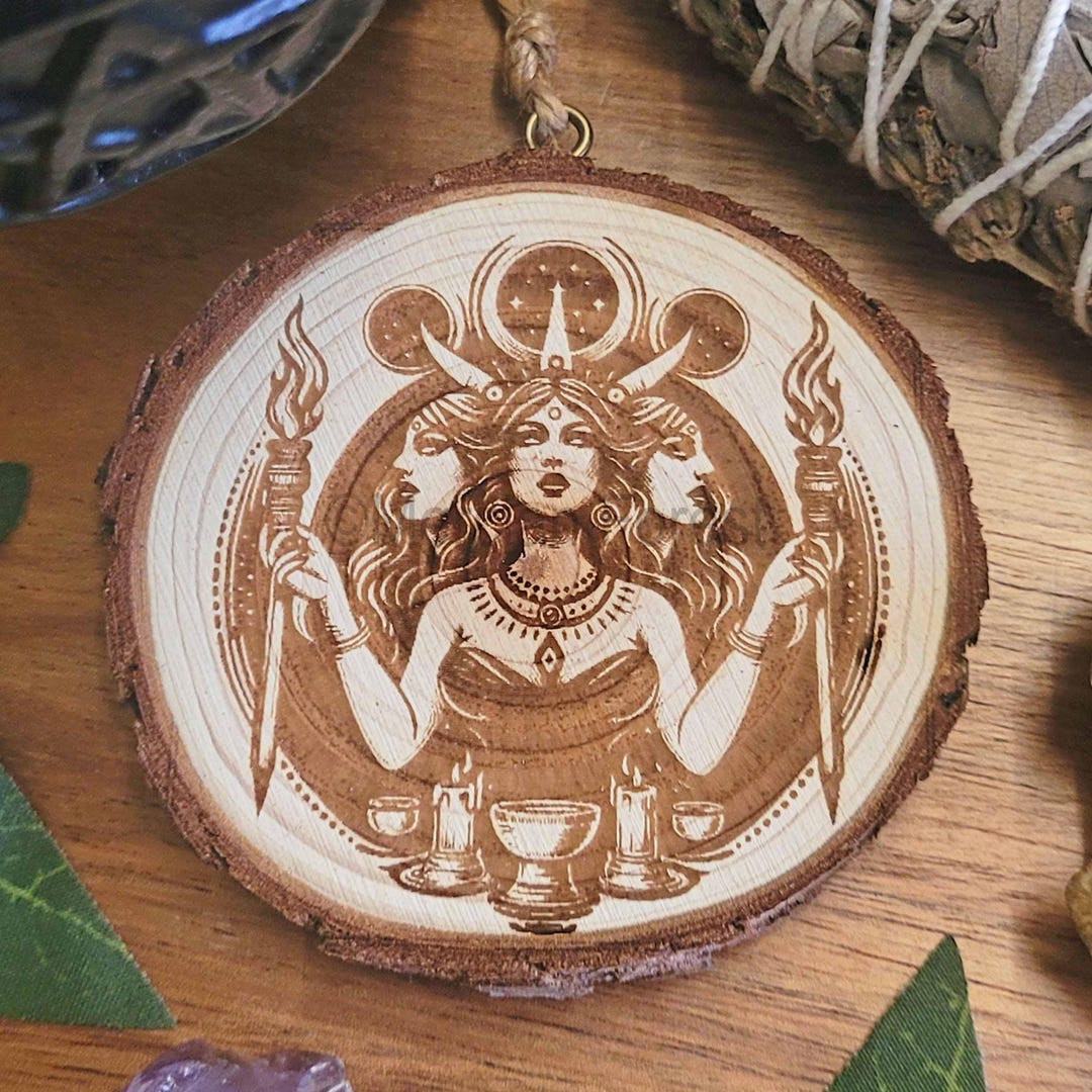 Hecate Altar Wall Hanging, Hekate Altar Decoration, Wooden Decoration ...