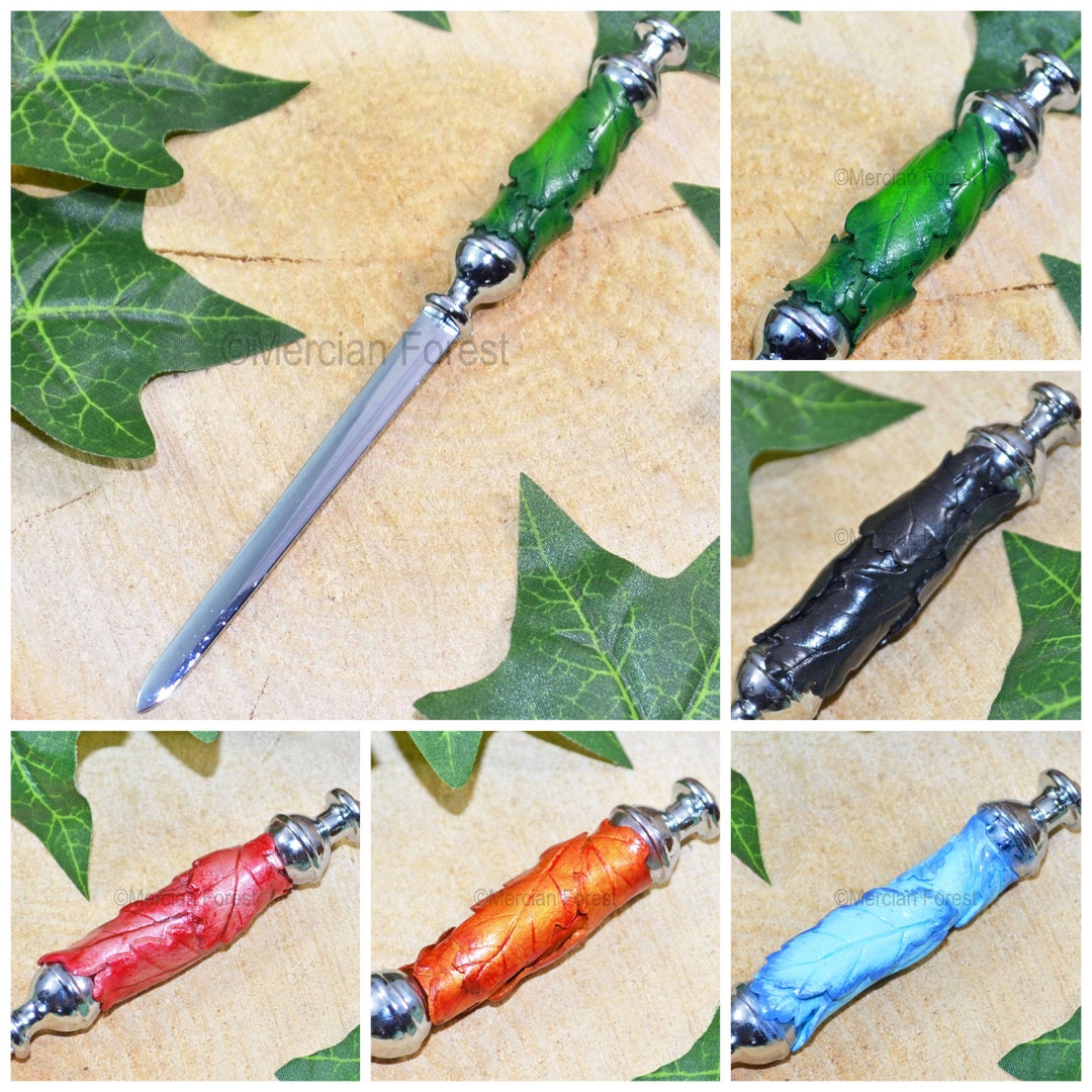 Oak Leaf Athame, Pagan Athame, Wiccan Athame, Witches Athame in a ...