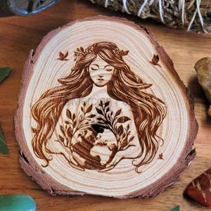 Gaia Altar Tile, Gaia Altar Decoration, Earth Mother - Goddess of ...
