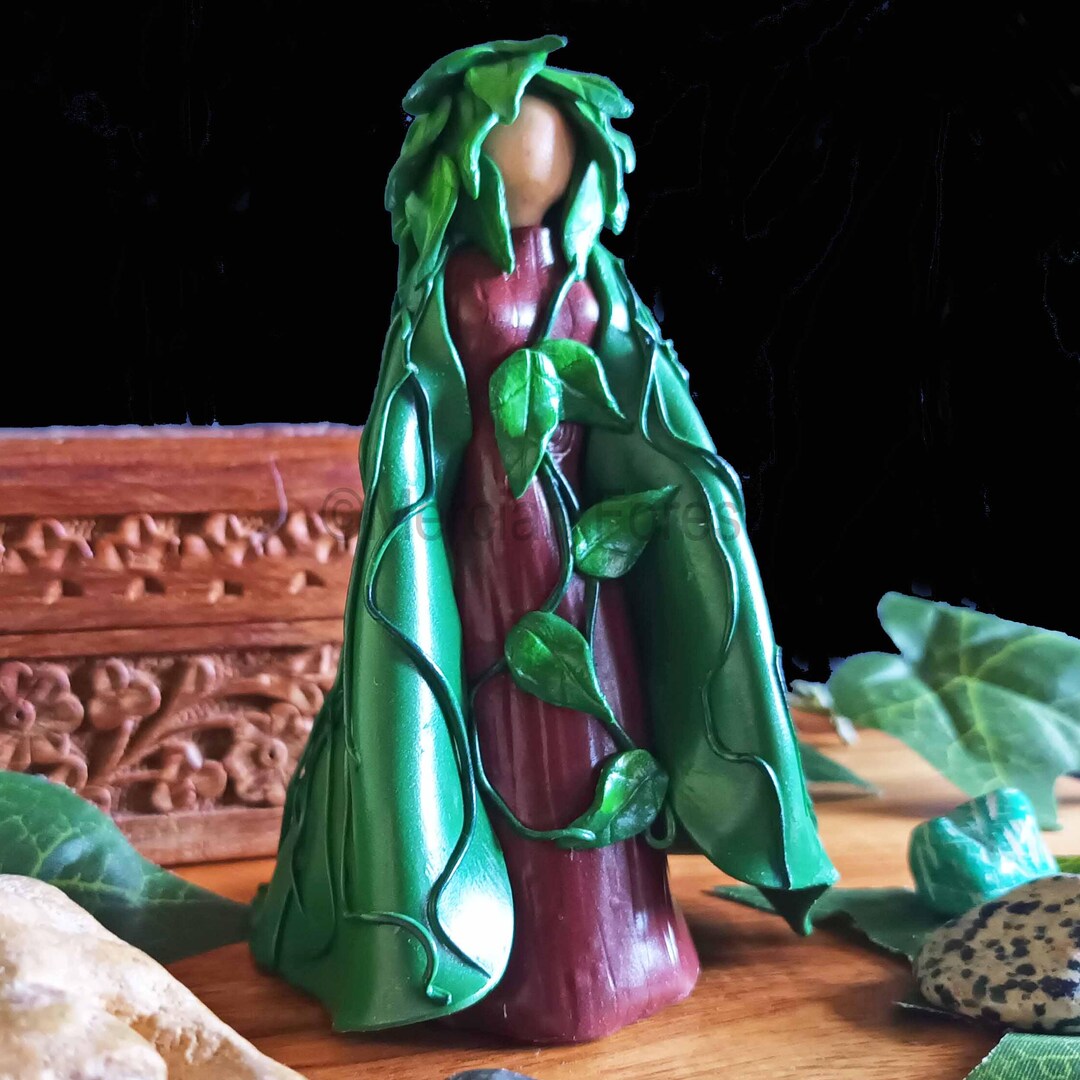 Gaia Statue, Dryad Statue, Nature Spirit Statue, Pagan Altar Decoration ...