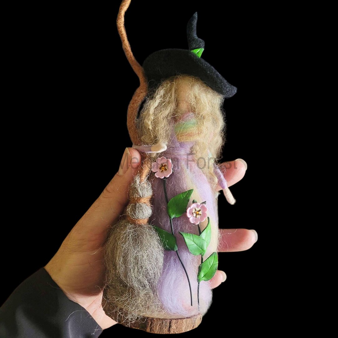 Needle Felted Witch, Felted Witch Doll, Spirit Doll ,handmade Hedge ...