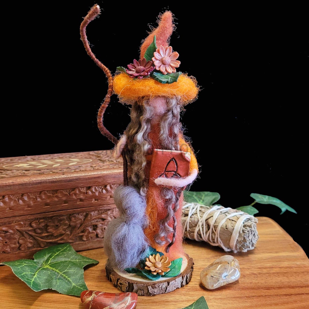 Needle Felted Witch, Witch Doll, Spirit Doll ,handmade Hedge Witch or ...