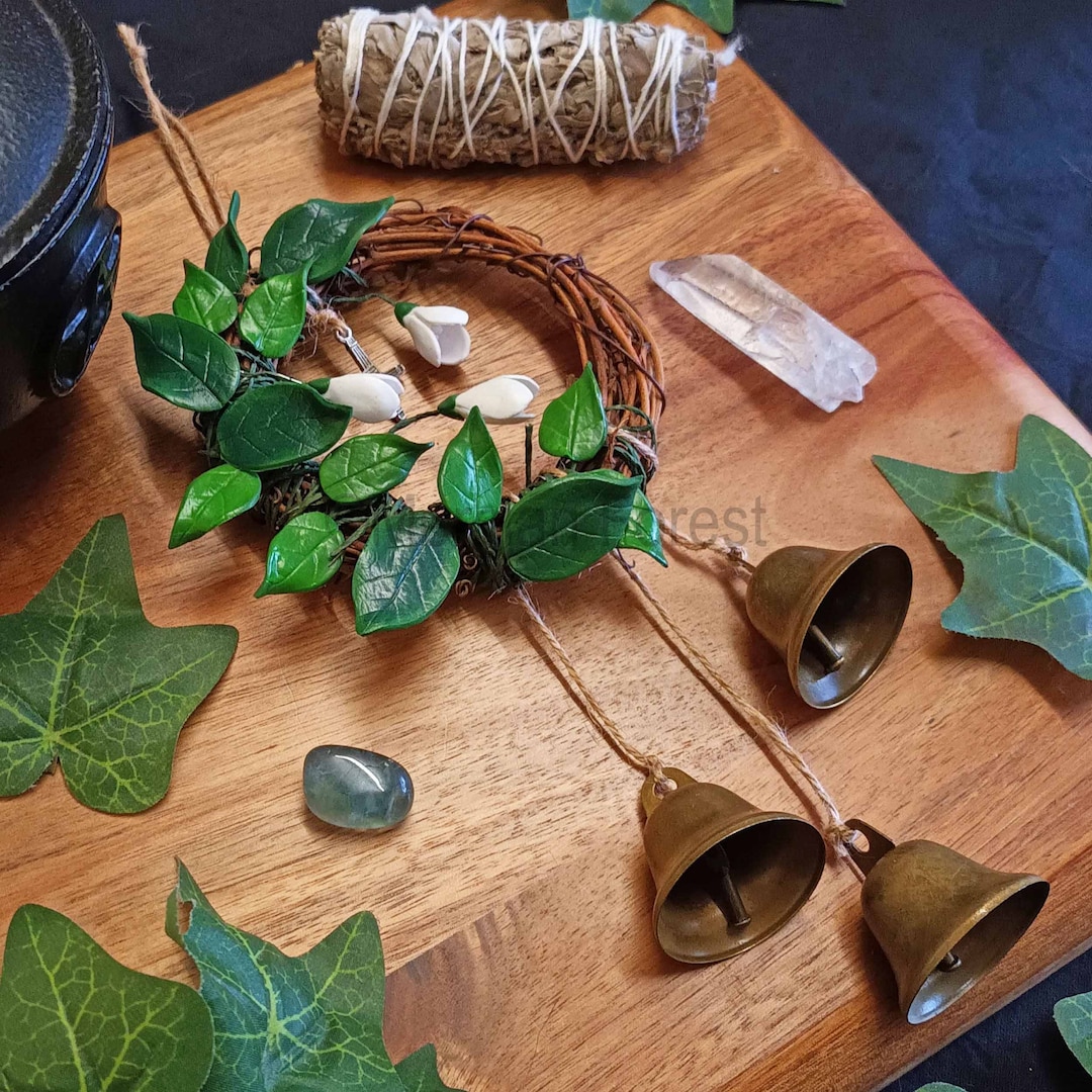 Imbolc Wall Hanging, Pagan Decoration, Witch Bells Wiccan, Druid ...