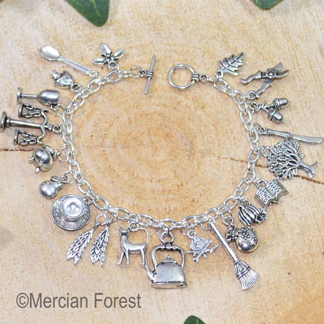 Kitchen Witch Charm Bracelet Witches Bracelet Handmade Pagan - Etsy