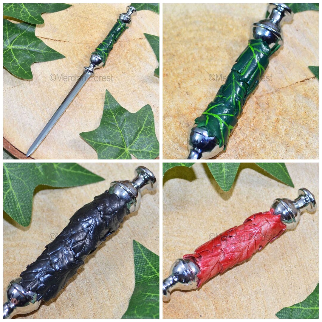 Holly Leaf Athame, Pagan Athame, Wiccan Athame, Witches Athame in a Choice of Colours - Etsy