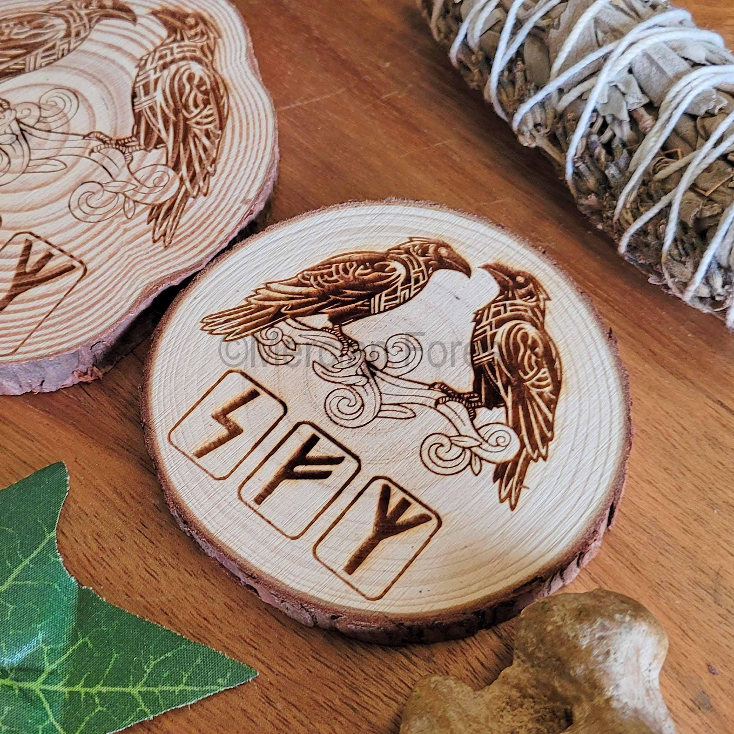 Odin Altar Tile, Odin Altar Decoration, Odin's Ravens Huginn and Muninn ...