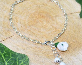 Snowdrop Bracelet - Etsy