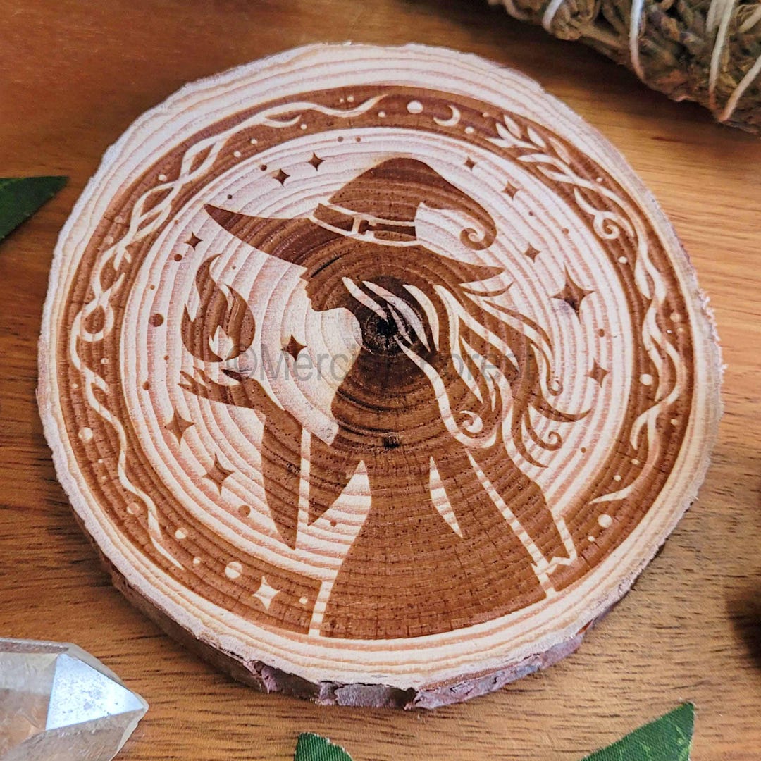 Pretty Witch Altar Tile, Elemental Witch Altar Decoration, for Wiccan ...
